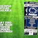Penn State Ticket Invitation - Etsy