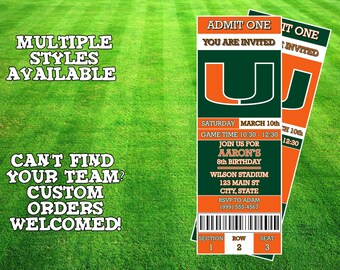 Georgia Bulldogs Ticket Invitation | Etsy