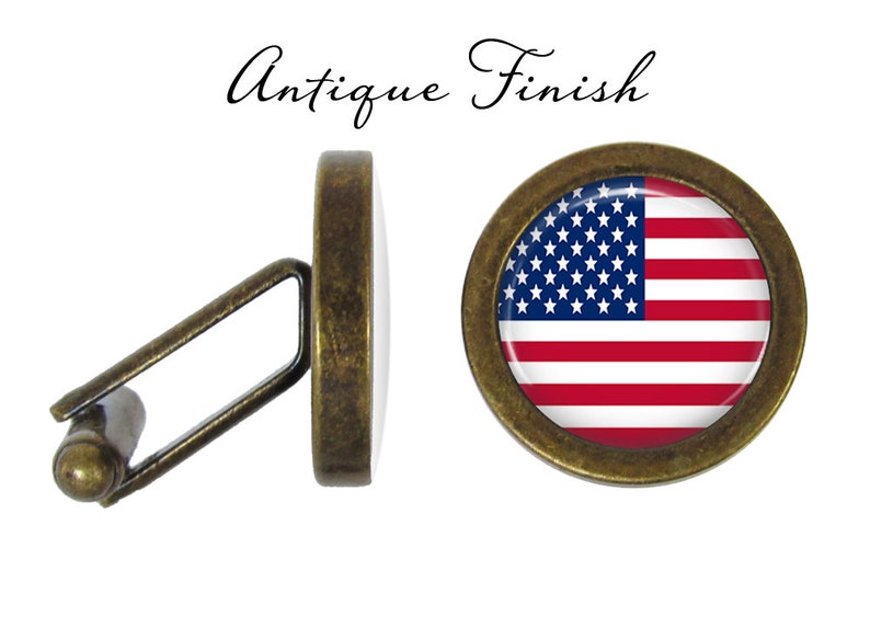 US Flag Cufflinks - 4th of July Cufflinks - American Flag Cufflinks ...