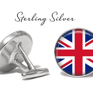 Union Jack Flag Cufflink - UK Flag - United Kingdom Flag Cufflinks ...