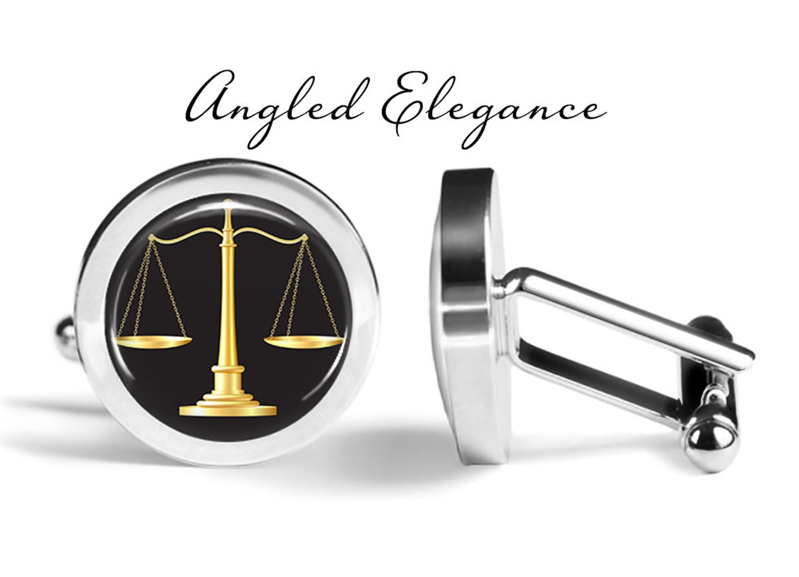 Scales of Justice Cufflinks Lawyer Judge Cuff Links (lifetime Guarantee ...