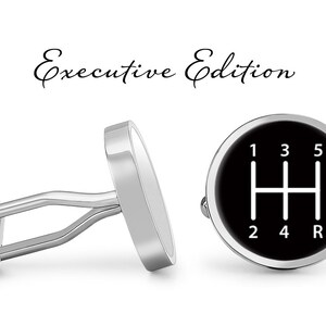 5 Speed Shift Knob Cufflinks - Shifter Cufflinks - Gear Shift Cuff Links - Car Cufflinks (pair ...