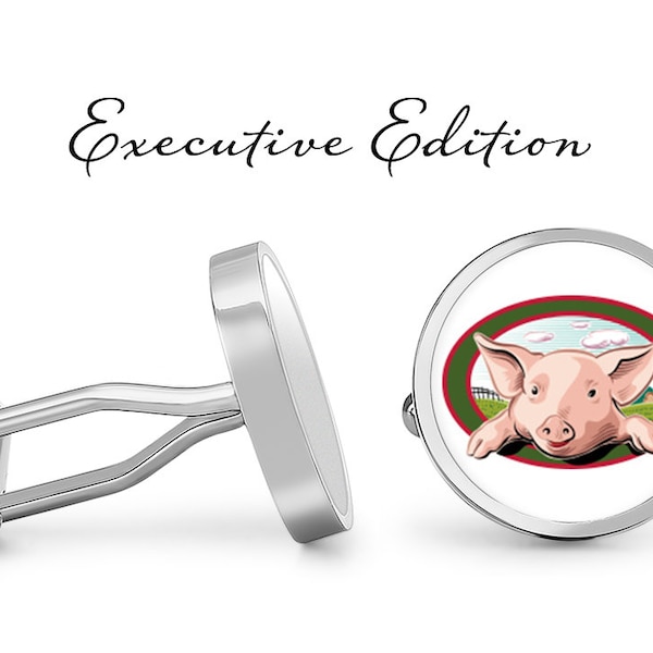 Pig Cufflinks - Etsy Canada