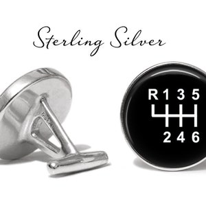 Six Speed Shift Knob Cufflinks - Gear Shift Cuff Links - Shifter Cufflink - Car Cuff Link (pair ...