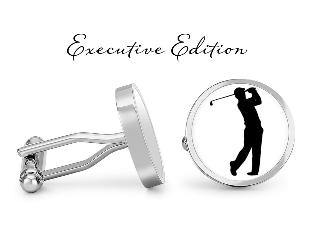 Golf Cufflinks - Golfer Cuff Links - Golfing Cufflink (pair) Lifetime ...