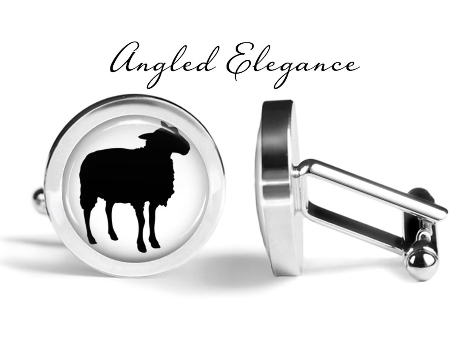 Sheep Cufflinks Wool Cuff Links Farmer Cufflink Lifetime | Etsy