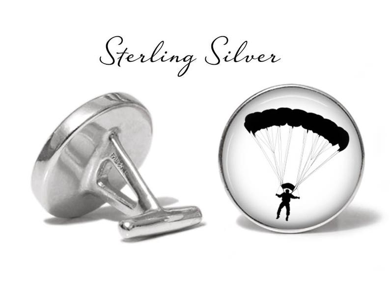 Parachute Cufflinks Paratrooper Cuff Links Sky Diver | Etsy
