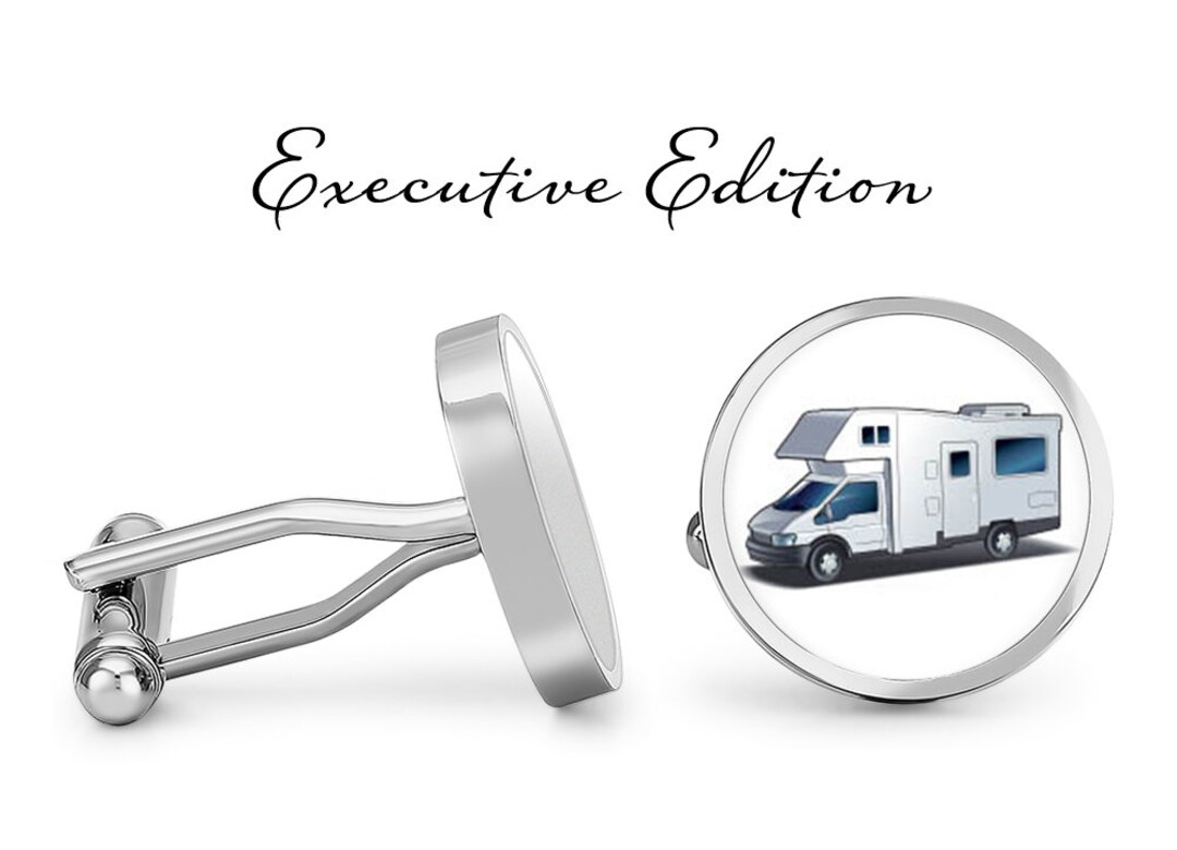 RV Cufflinks - Motorhome Cufflink - Camper Cuff Links - Travel Trailer ...