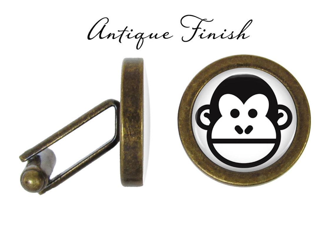 Monkey Cufflinks Monkeys Cuff Links (lifetime Guarantee) S2013 - Etsy