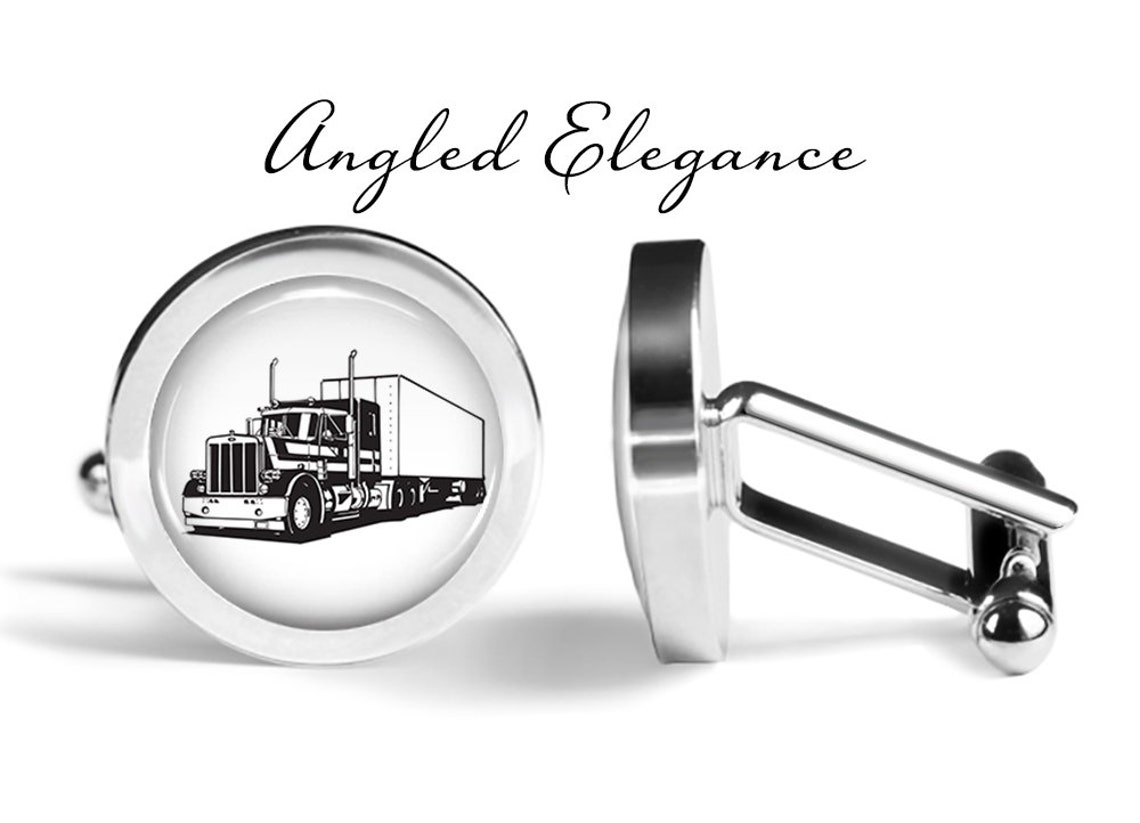 Big Rig Cufflinks Trucker Cufflinks Truck Driver Cuff | Etsy