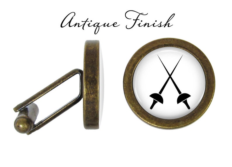 Fencing Cufflinks - Fencing Sabre Cuff Links (lifetime Guarantee) S2248 ...