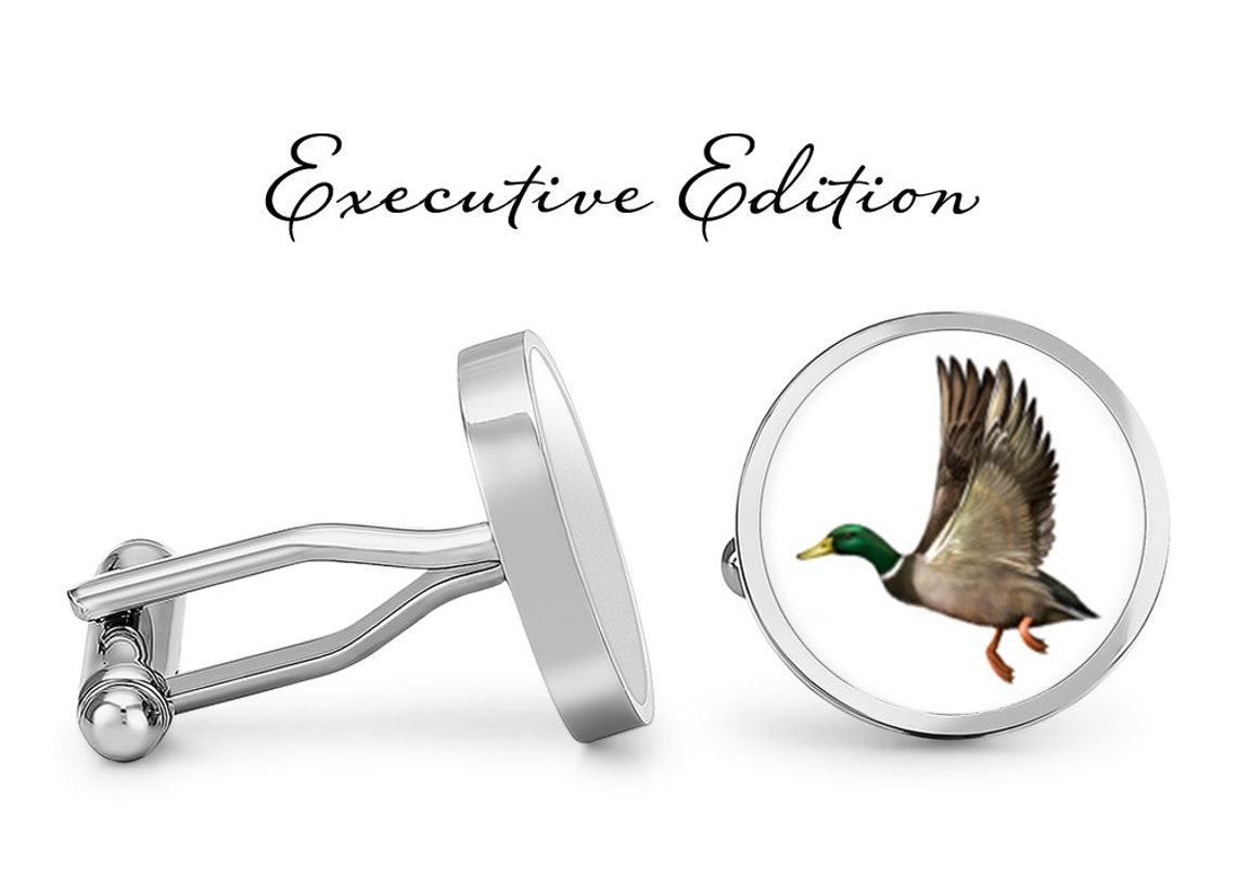 Mallard Duck Cufflinks Duck Cuff Links Bird Cufflink - Etsy España