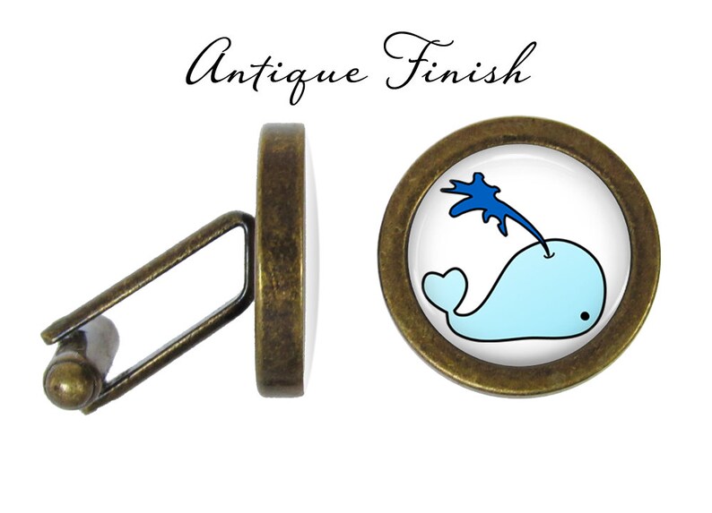Cute Blue Whale Cufflinks - Blue Whale Cuff Links - Whale Cuff Links ...