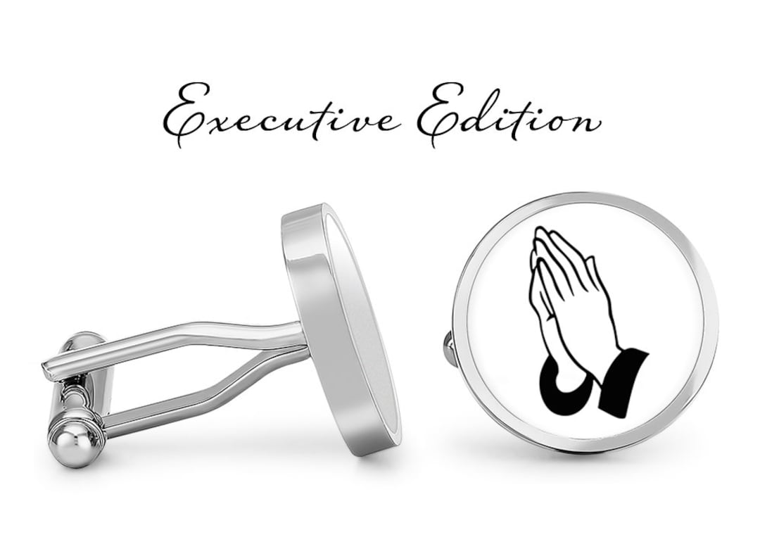 Praying Hands Cufflinks - Prayer Hands Cuff Links - Religious Cufflinks ...