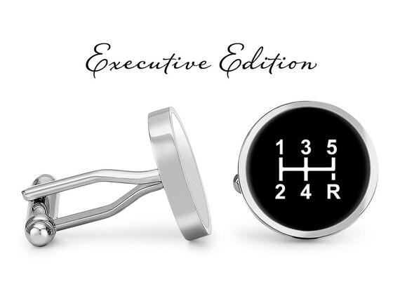 Shift Knob Cufflinks 5 Speed Shifter Cuff Links Gearshift | Etsy