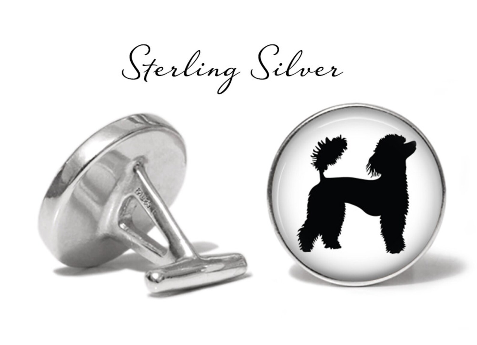 Poodle Cufflinks Poodle Dog Cuff Links Poodles Cufflink | Etsy