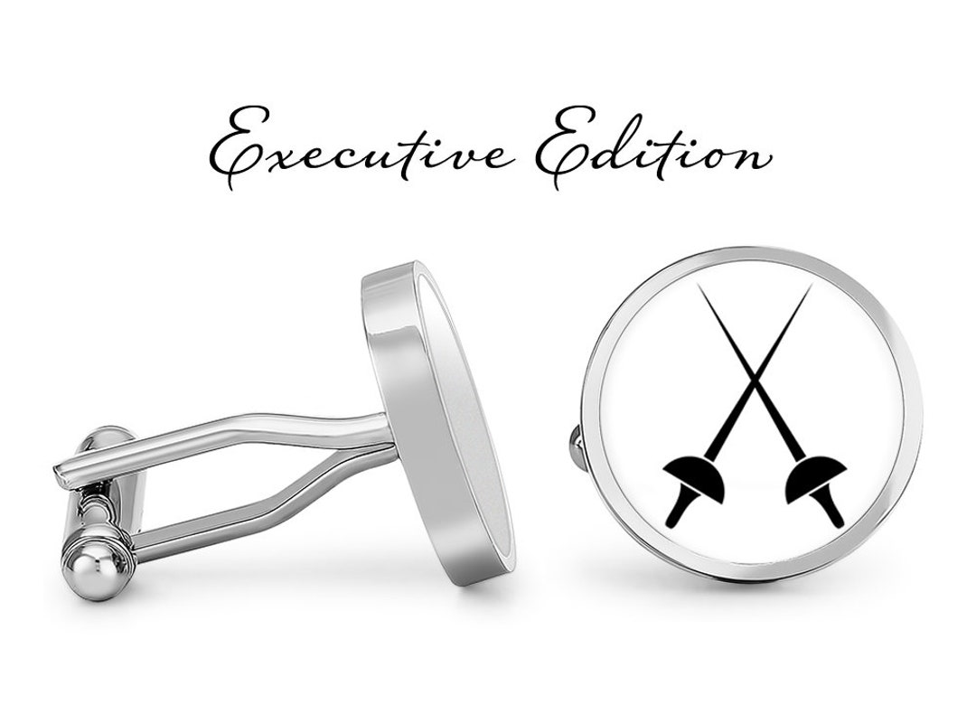 Fencing Cufflinks - Fencing Sabre Cuff Links (lifetime Guarantee) S2248 ...