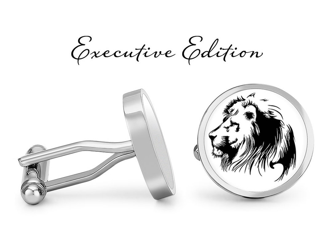 Lion Cufflinks - Lions Cufflink - Lion Head Cuff Links (pair) Lifetime ...