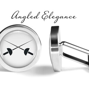 Fencing Cufflinks - Fencing Sword Cuff Links - Sabre Cufflink (pair ...