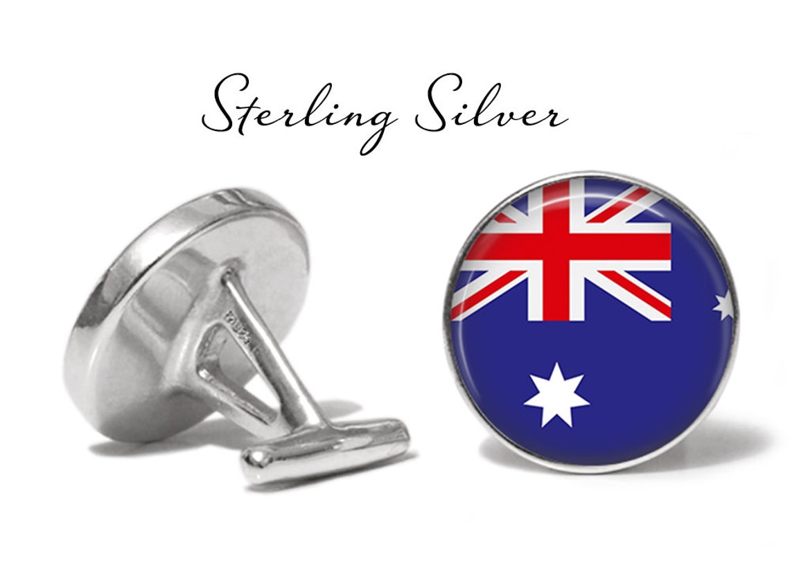 Australia Cufflinks Australian Flag Cuff Links lifetime - Etsy