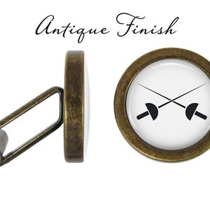 Fencing Cufflinks - Fencing Sword Cuff Links - Sabre Cufflink (pair ...