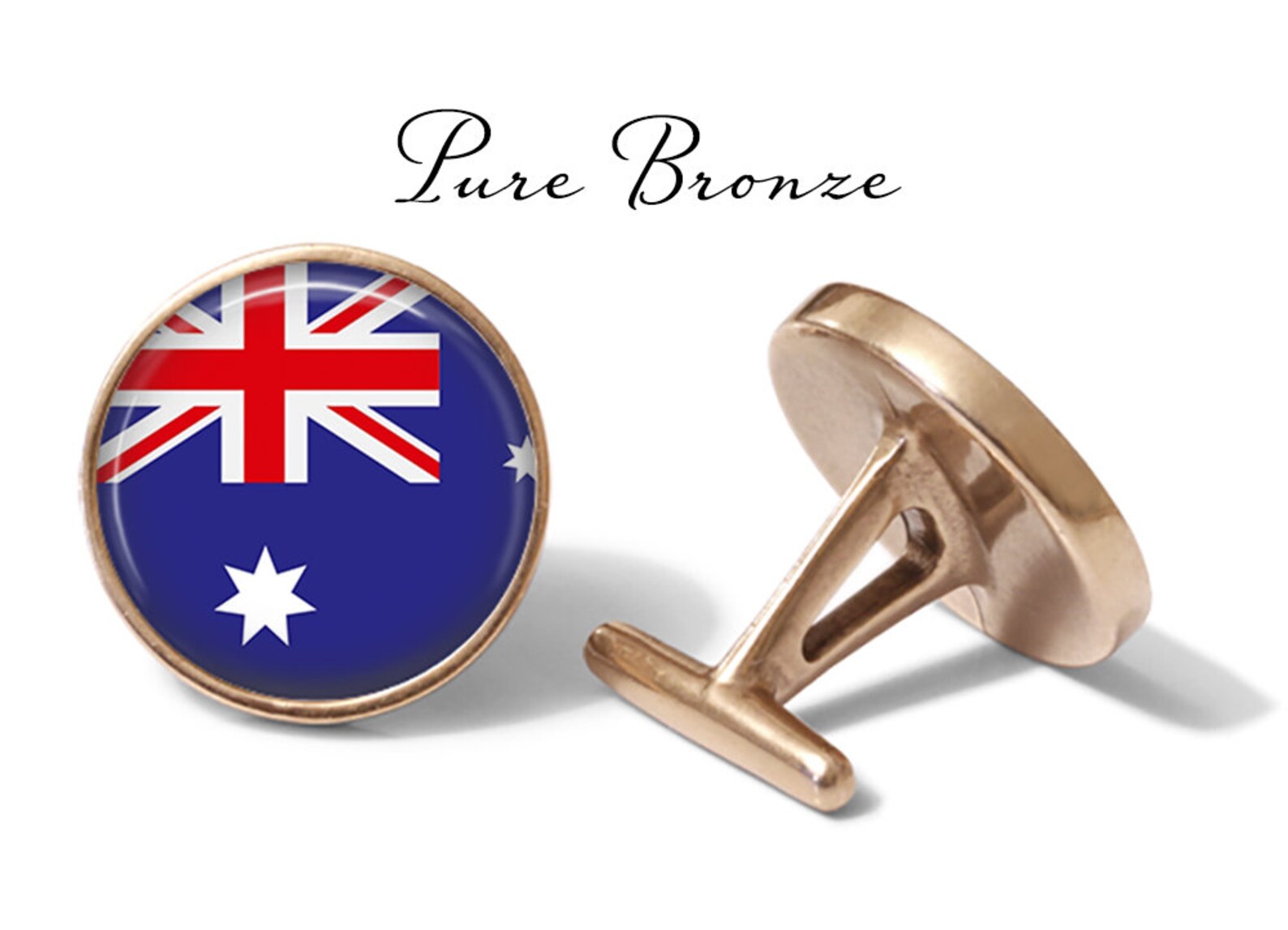 Australia Cufflinks Australian Flag Cuff Links Lifetime | Etsy