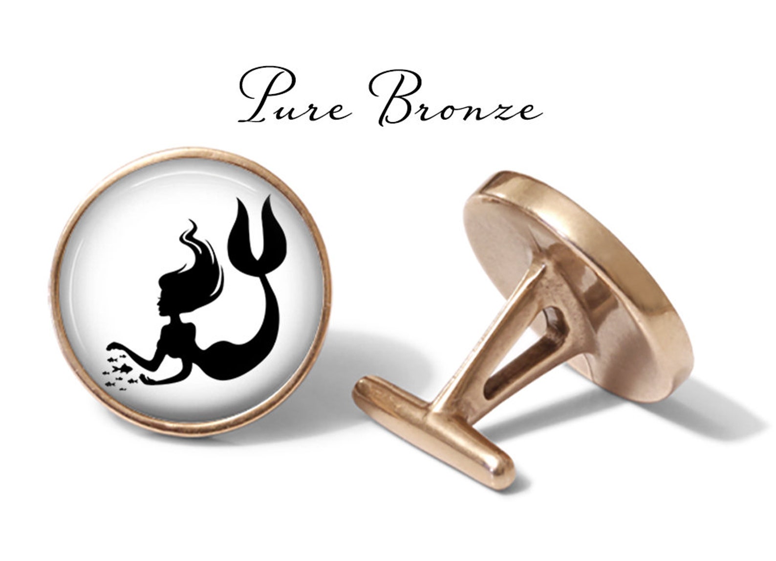 Mermaid Cufflinks Mermaids Cuff Links Lifetime Guarantee | Etsy