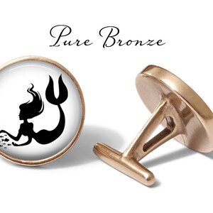 Mermaid Cufflinks Mermaids Cuff Links Lifetime Guarantee | Etsy