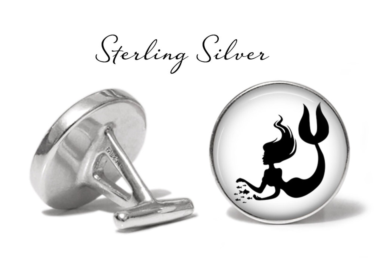 Mermaid Cufflinks Mermaids Cuff Links Lifetime Guarantee | Etsy