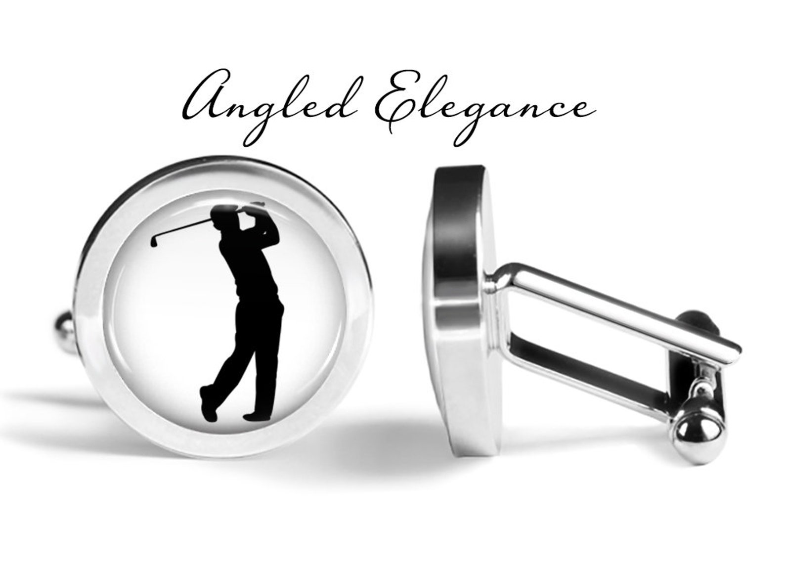 Golf Cufflinks - Golfer Cuff Links - Golfing Cufflink (pair) Lifetime ...