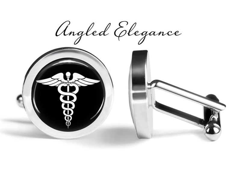 Medical Medici Cufflinks - Doctor Cuff Links - MD Cufflink - Medical ...