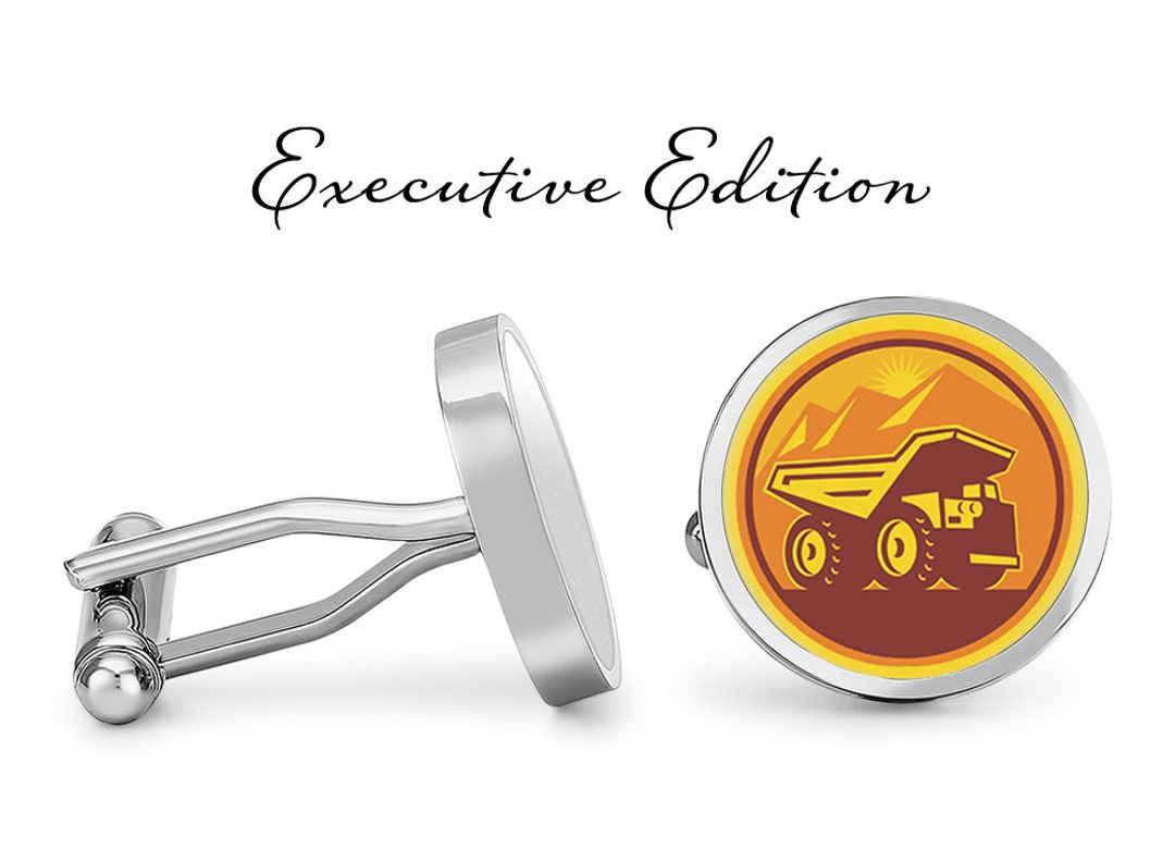 Mining Truck Cufflinks Mine Dump Truck Cuff Links Mine Truck Cufflink ...