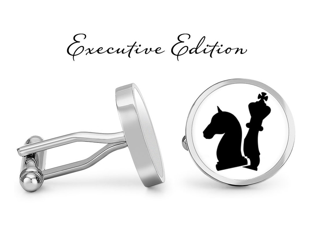Chess Cufflinks - Chess Piece Cuff Links - Chess Horse Chess King ...