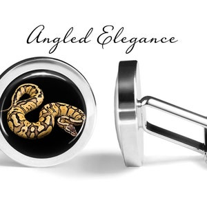 Python Cufflinks - Snake Cuff Links - Big Snake Cufflink (pair) Lifetime Guarantee (S1146) - Etsy