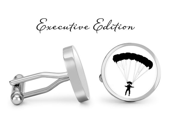 Parachute Cufflinks Paratrooper Cuff Links Sky Diver | Etsy