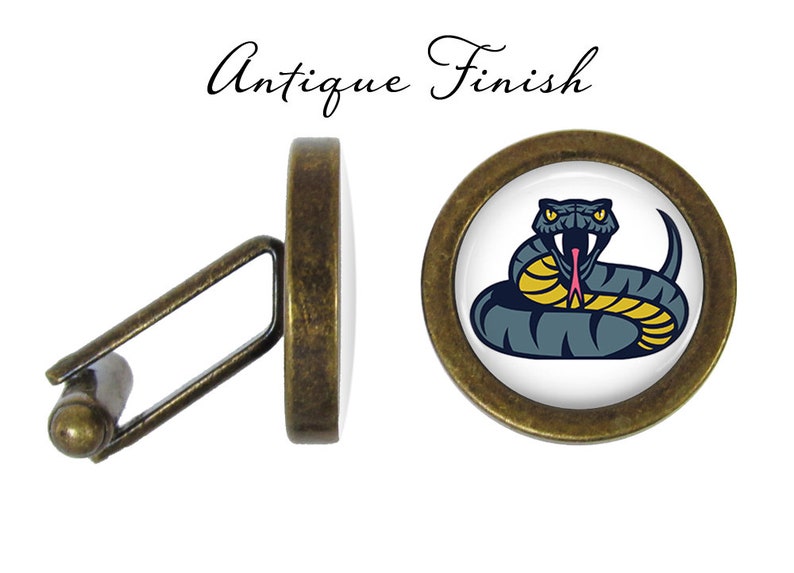 Viper Cufflinks Snake Cuff Links Snakes Cufflink lifetime - Etsy