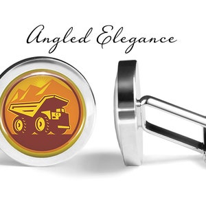 Mining Truck Cufflinks Mine Dump Truck Cuff Links Mine Truck Cufflink ...