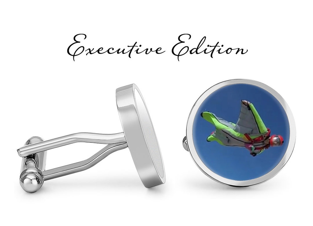 Wingsuit Cufflinks - Base Jumper Cufflinks - Base Jumping Cufflinks ...