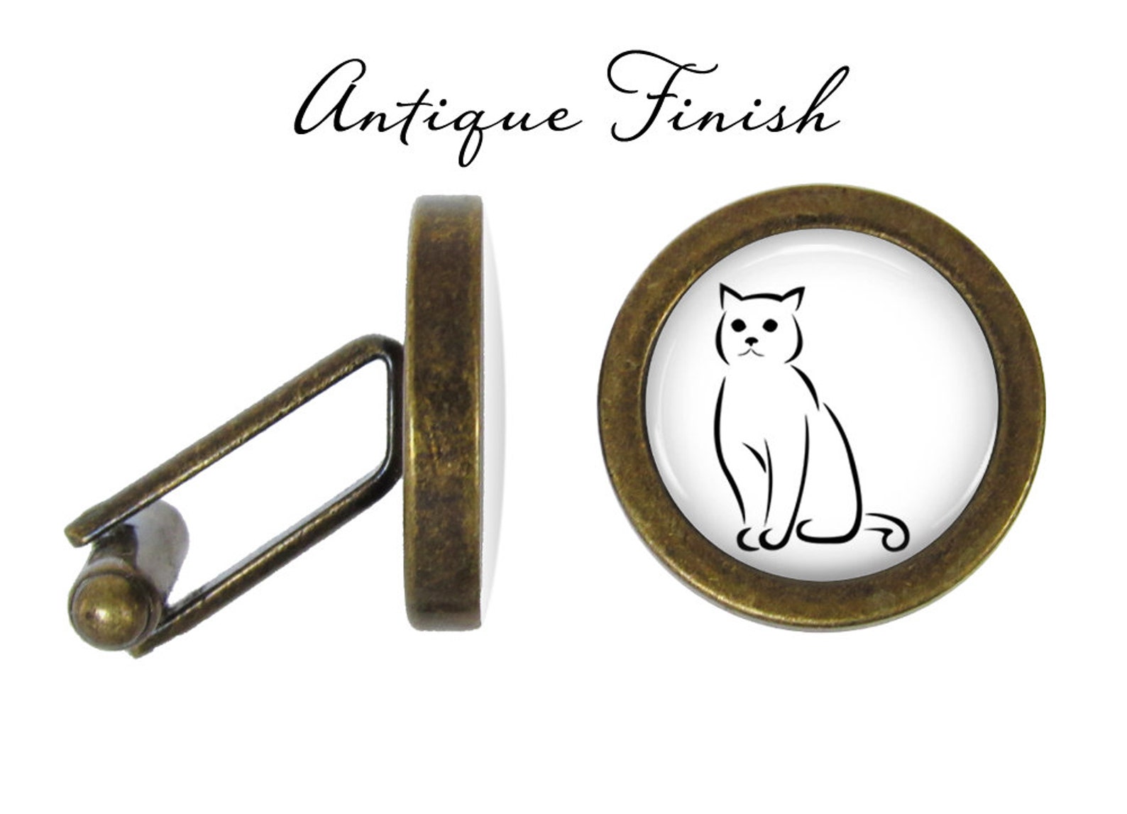 Cat Cufflinks Cats Cuff Links (lifetime Guarantee) S1957 - Etsy