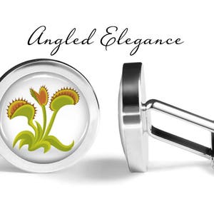 Venus Flytrap Cufflinks - Venus Fly Trap Cufflinks - Plant Cufflinks ...
