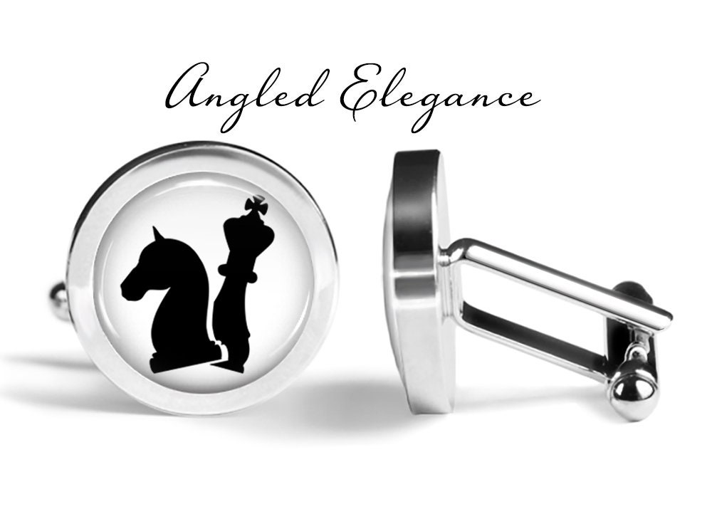 Chess Cufflinks - Chess Piece Cuff Links - Chess Horse Chess King ...