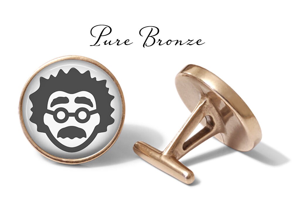 Albert Einstein Cufflinks - Einstein Cuff Links - Scientist Cufflink ...