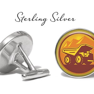Mining Truck Cufflinks Mine Dump Truck Cuff Links Mine Truck Cufflink ...