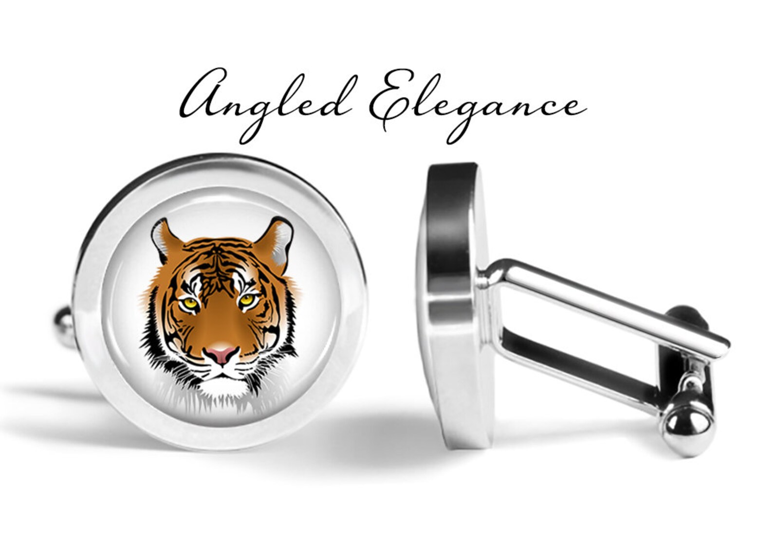 Tiger Cufflinks Cuff Links African Tiger Cufflinks Safari - Etsy