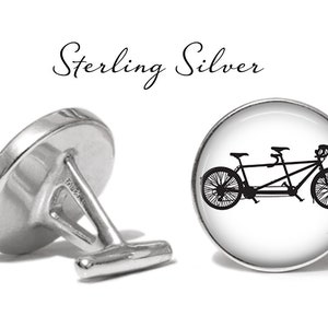 Tandem Bicycle Cufflinks Tandem Bike Cuff Links Tandem Cufflink ...