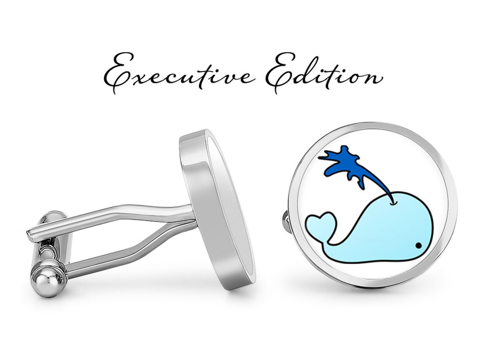 Cute Blue Whale Cufflinks - Blue Whale Cuff Links - Whale Cuff Links ...