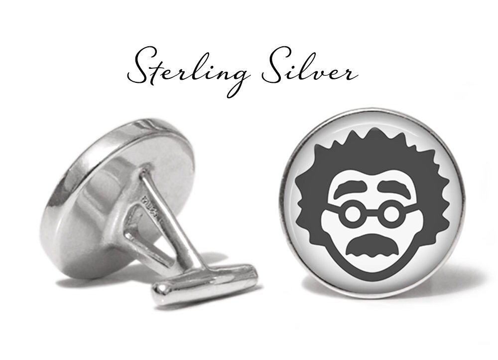 Albert Einstein Cufflinks - Einstein Cuff Links - Scientist Cufflink ...