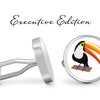 Snow Leopard Tie Clip Snow Leopard Tie Bar Big Cat Tie Bar Cufflinks ...