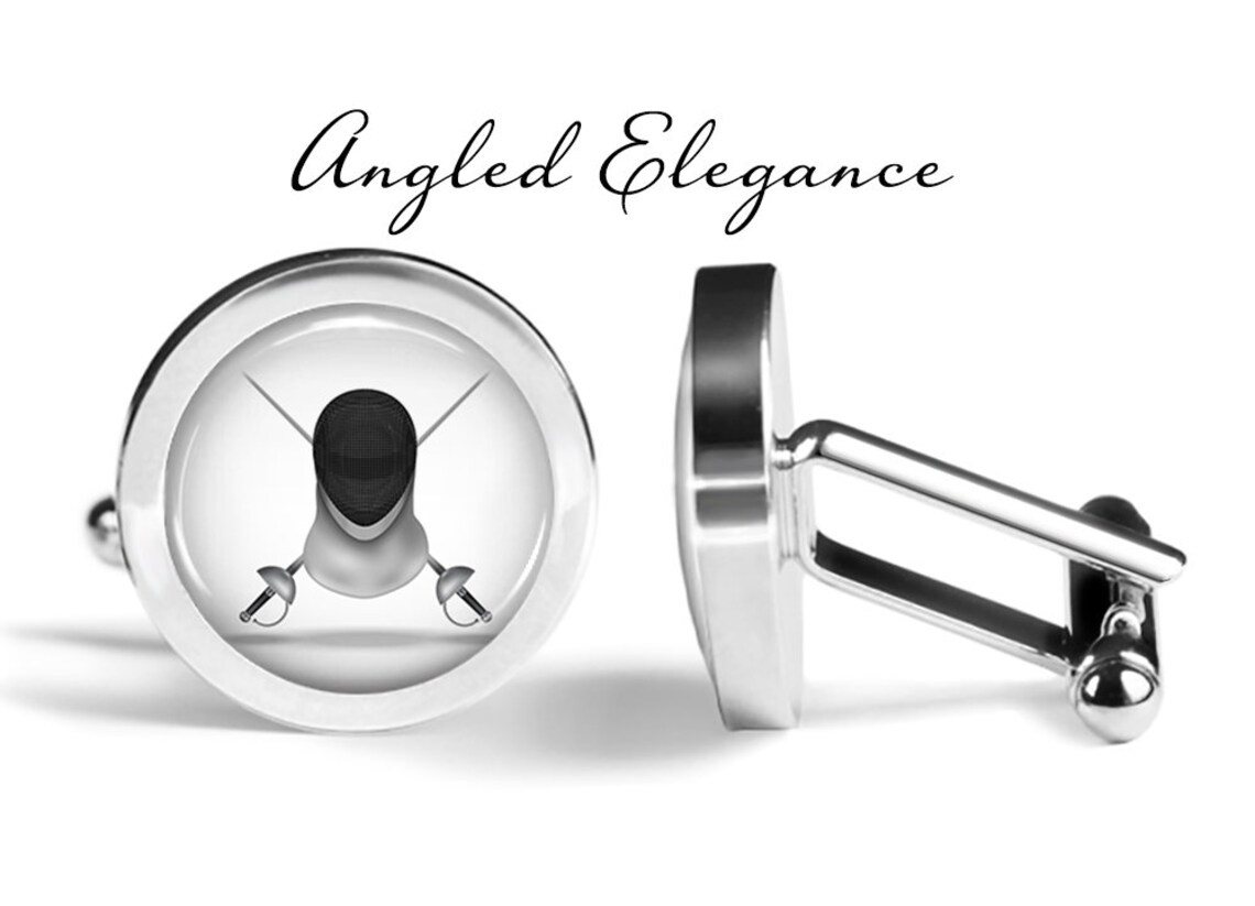 Fencing Cufflinks Fencing Sword Fighting Cuff Links pair - Etsy