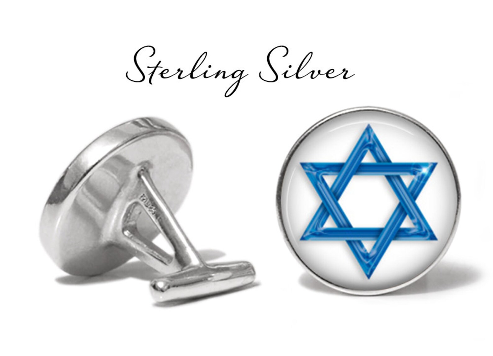 Star of David Cufflinks Star Cuff Links Jewish Cufflinks - Etsy